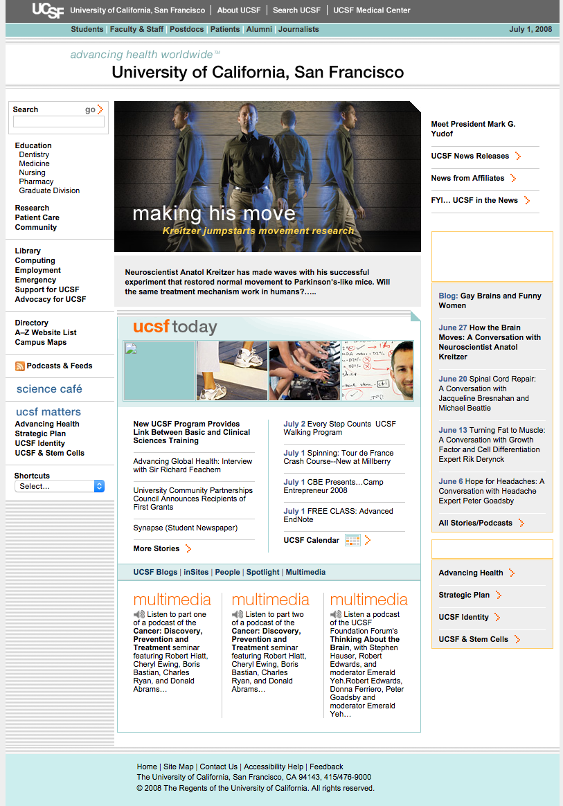UCSF to Launch Redesign of Flagship Website | UC San Francisco