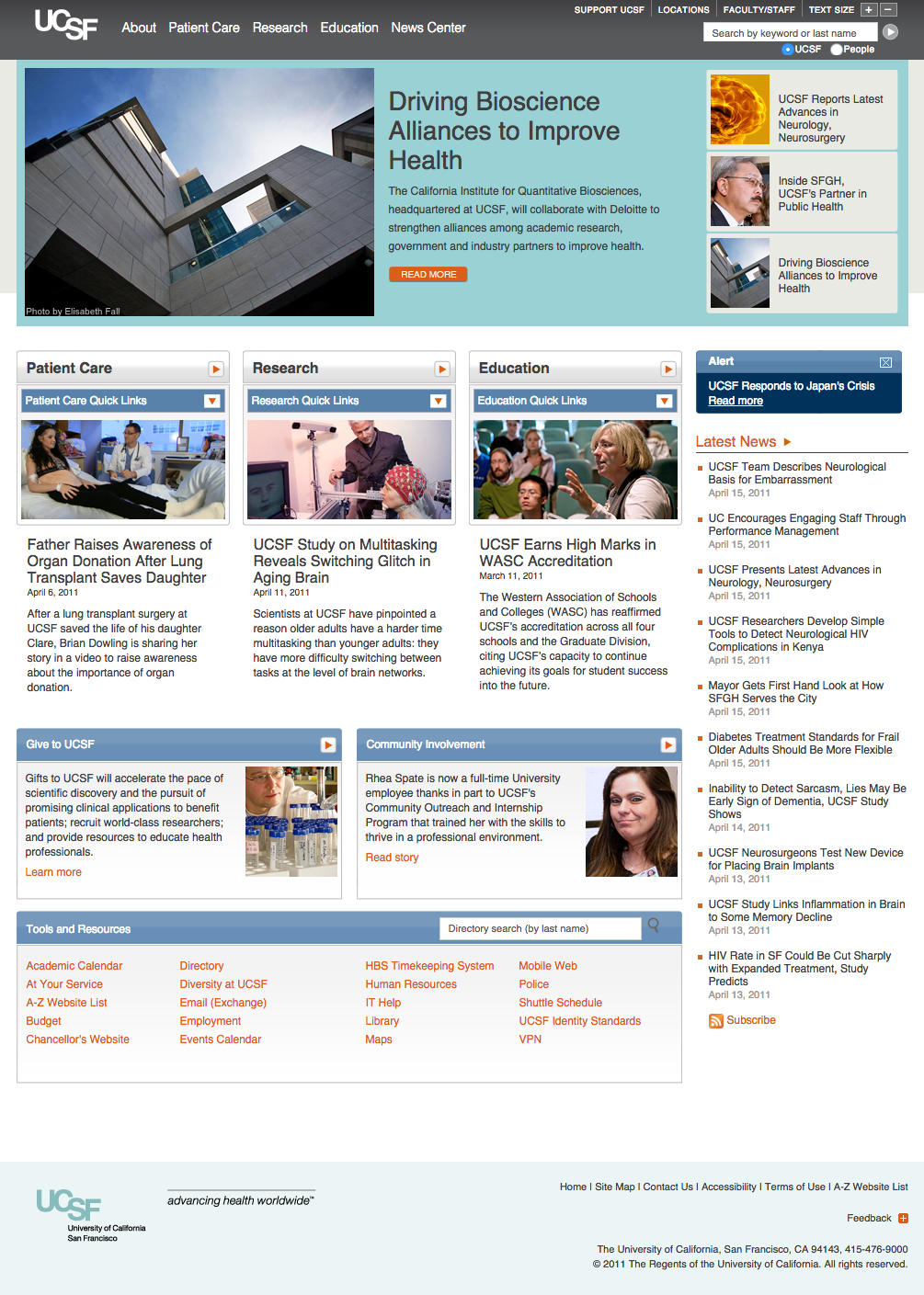UCSF to Launch Redesign of Flagship Website | UC San Francisco